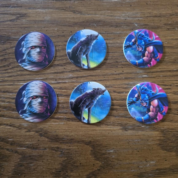 Goosebumps | Toys | Lot Of 6 Goosebumps Scaredycaps Pogs Honey Nut ...